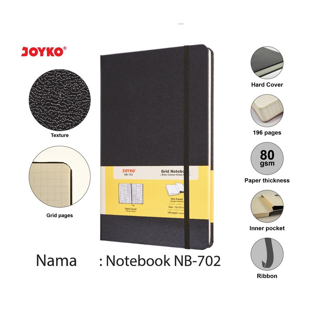 Jual Notebook Buku Tulis Catatan Diary Agenda Joyko Hard Cover 702 ...