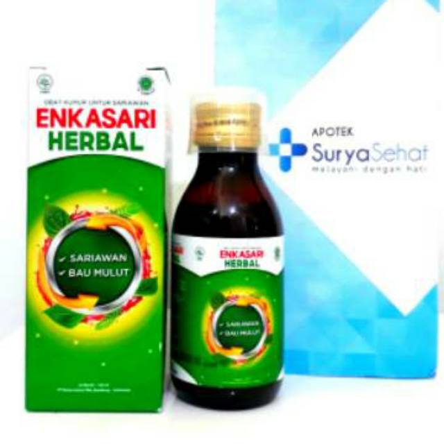 Jual Enkasari Herbal 120ml (1 botol) Obat Kumur | Shopee Indonesia