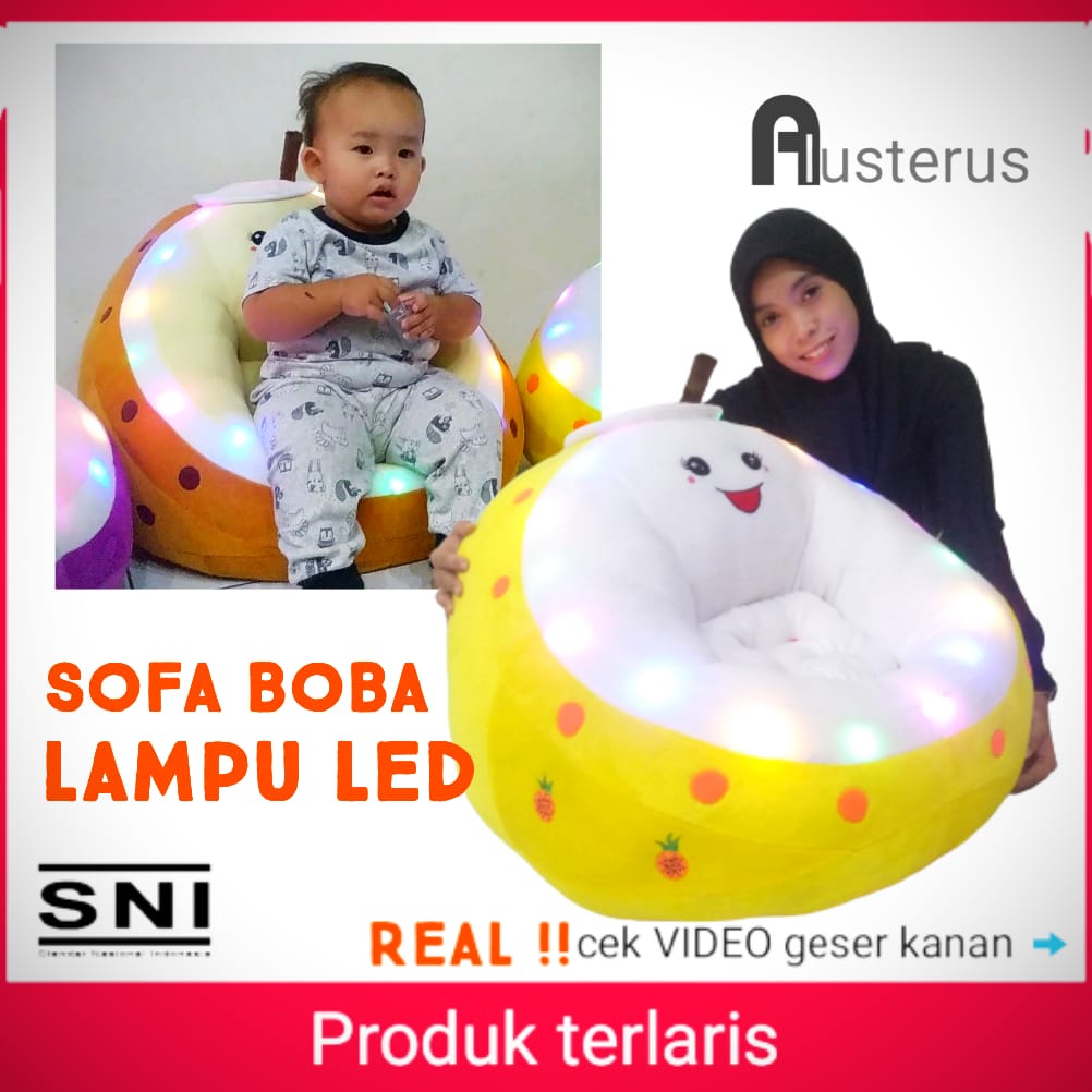 Jual boneka bantal boba /sofa anak karakter boba viral original label ...