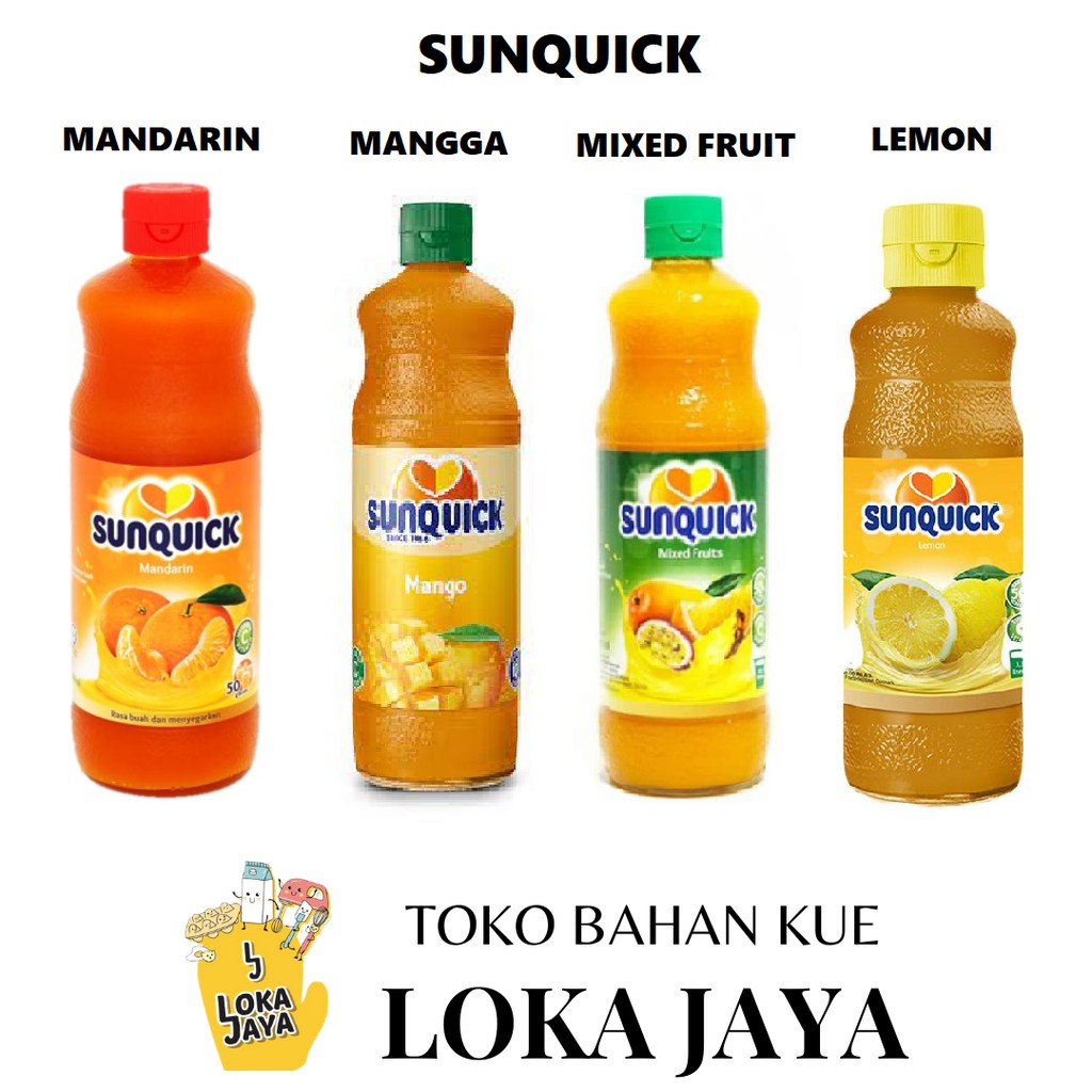 Jual SUNQUICK ALL VARIAN MANDARIN / MIXED FRUIT / MANGGA / LEMON 330 ML ...