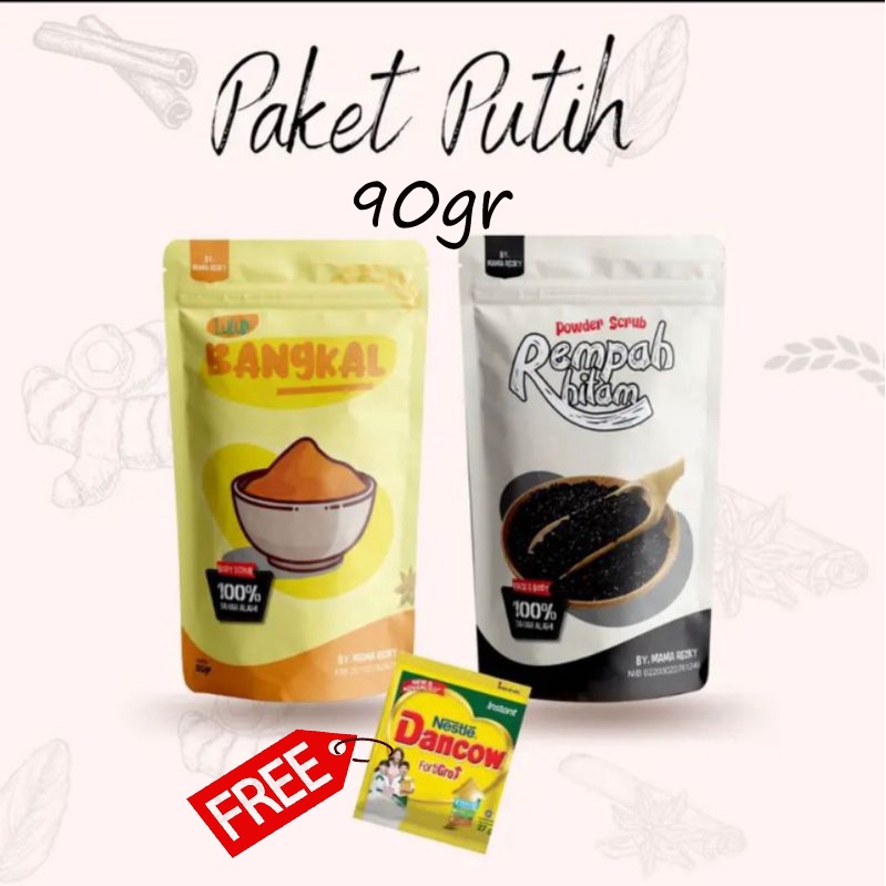 Jual PAKET LULUR REMPAH KAYU BANGKAL + REMPAH HITAM FACE & BODY 120gr ...