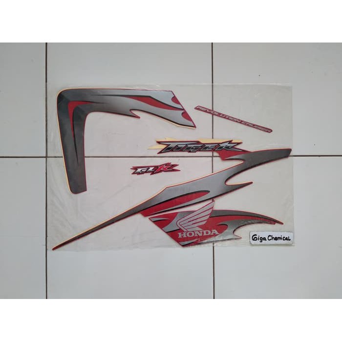 Jual Striping Sticker Lis Honda Tiger Revo 2007 2008 2009 Merah ...