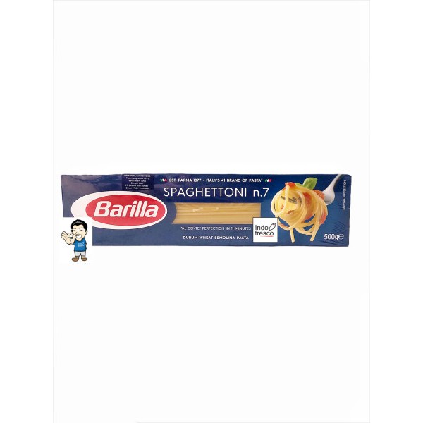 Jual Barilla Spaghettoni no 7- Spagheti Pasta 500 gr | Shopee Indonesia