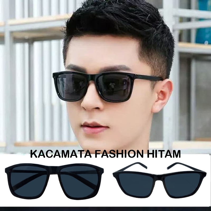 Jual [COD] Kacamata Gaya Full Hitam Fashion Pria Wanita Unisex - Kacamata Retro Cassual Trend ...