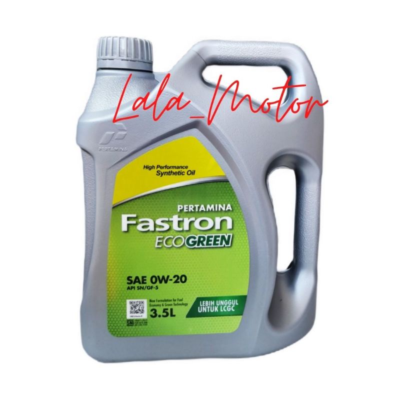 Jual Oli Fastron EcoGreen 3.5L 0W-20/Oli mobil LCGC pertamina | Shopee ...