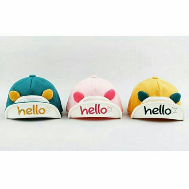 Jual Korean Cute Hello Cap | Shopee Indonesia
