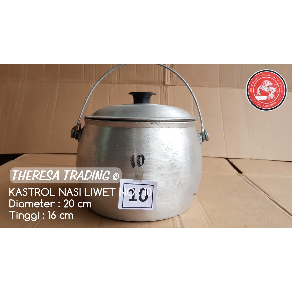 Jual KASTROL NO 10 PANCI KASTROL NASI LIWET NO 10 DIAMETER 20 CM ...