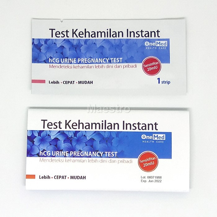 Jual Alat Tes Kehamilan OneMed Test Pack Cek Hamil Testpack One Med ...