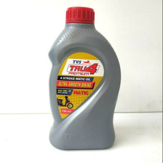 Jual TVS Tru4 4T Engine Oil 750 ML & Tru4 Wheel Gear Box Oil Oli Mesin ...