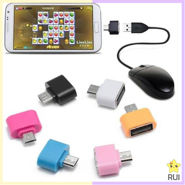 Jual OTG Mini On The Go Micro Usb Type C Connector NON Kabel OTG Warna ...