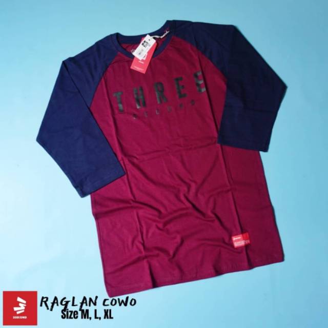 Jual KAOS RAGLAN 3SECOND COWOK / KAOS SURFING THREE SECOND THREESECOND ...