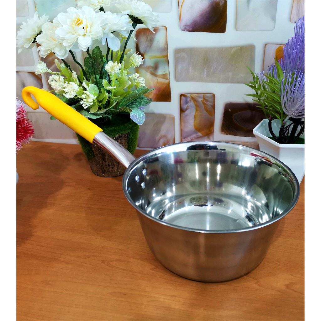 Jual Panci Susu Stainless Steel Gagang Pengait Warna - Panci Rebus Mie ...