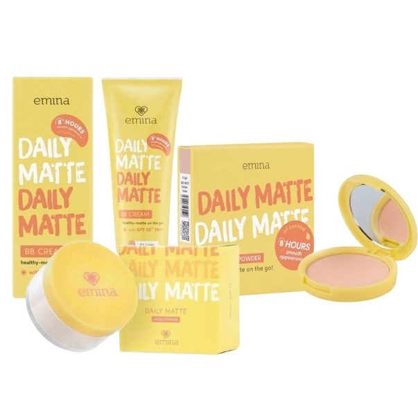 Jual Emina Daily Matte Series | Loose Powder 20gr | Compact Powder 11gr ...