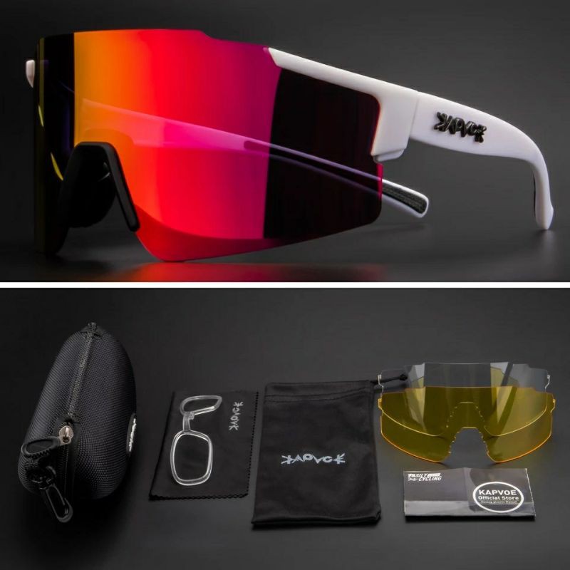 Jual Kacamata Olahraga Sepeda kapvoe III Running Gowes Jogging 3 Lensa ...