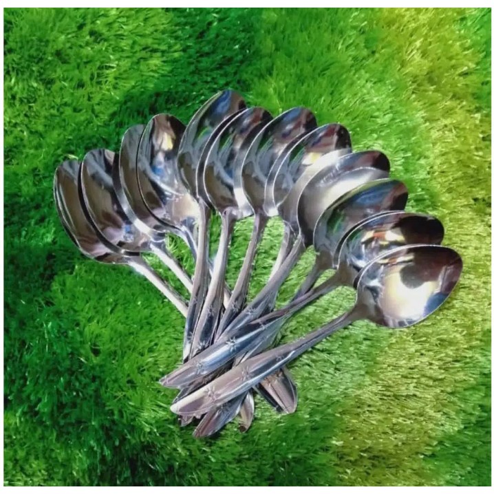 Jual Sendok Makan stainless isi 1 lusin (12 pcs) | Shopee Indonesia