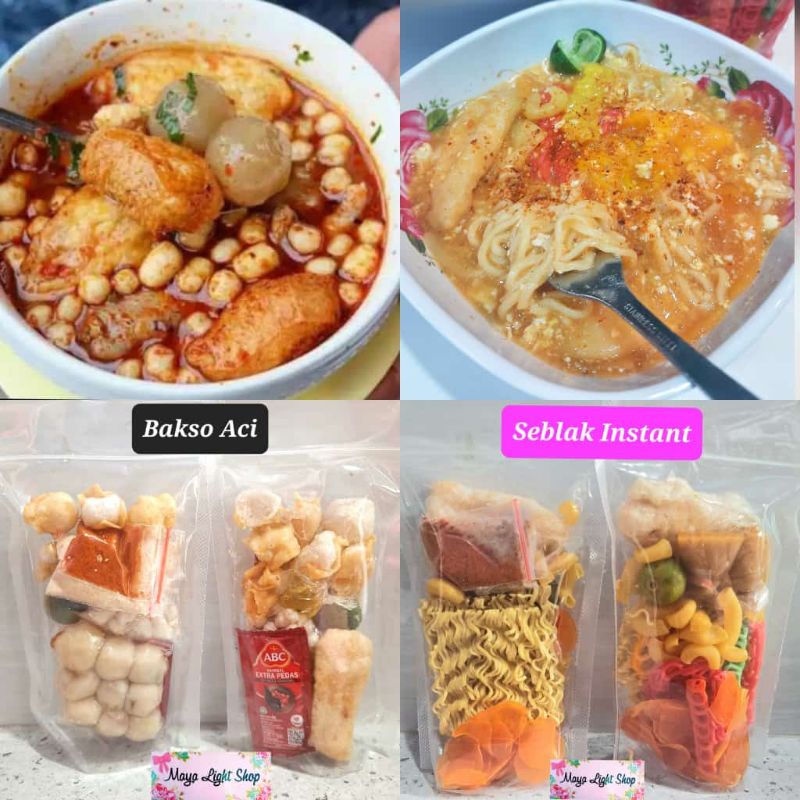 Jual Bakso aci instant seblak instant pedas baso aci cuanki kekinian ...