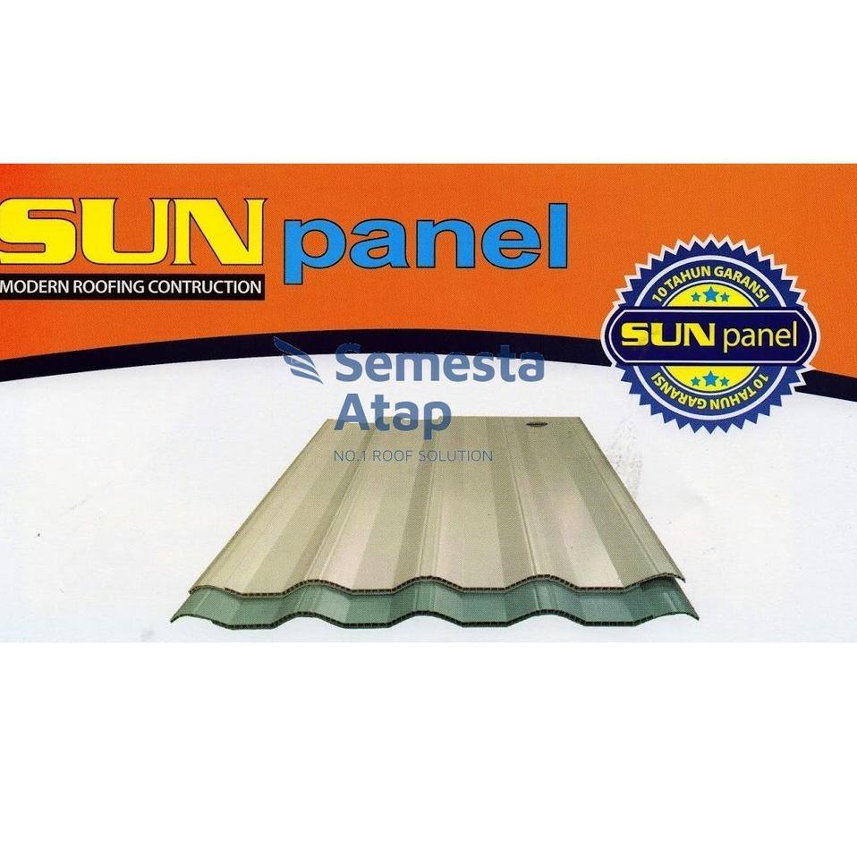 Jual Miliki Atap uPVC Sunpanel 12mm Putih, Biru, dan Semi-Transparan - Atap Berongga Double ...