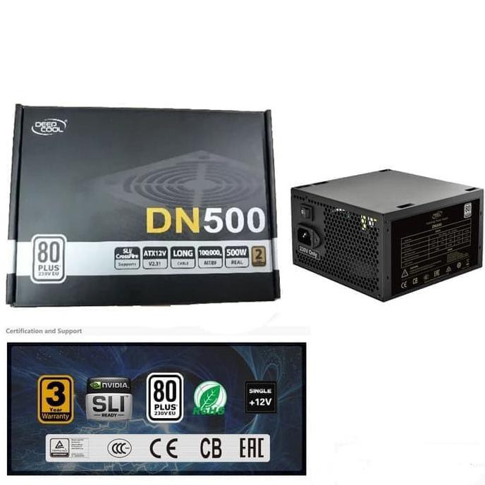 Jual Deepcool DN500 PSU ATX Power Supply 500W 500 watt 80 PLUS - DP ...