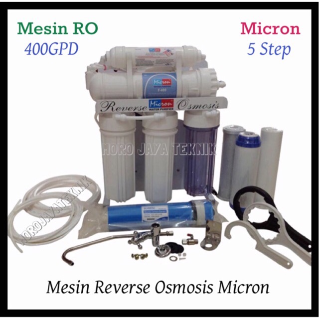 Jual Mesin RO 400GPD Reverse Osmosis Dengan 5 Step Filtering | Shopee ...