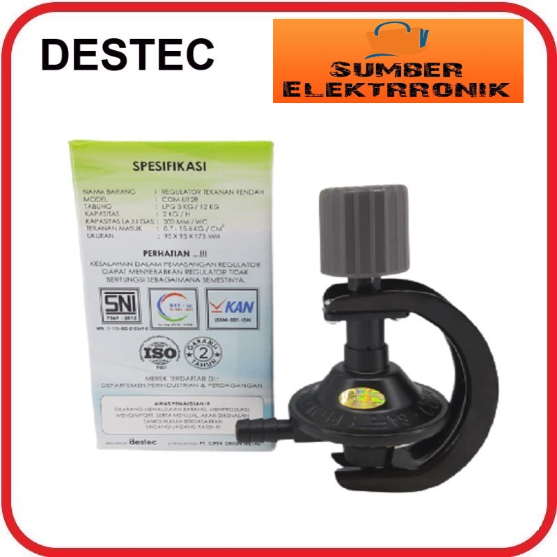 Jual Destec Regulator Gas Com-U12R Pengganti Destec 201 (Meter dan Non ...