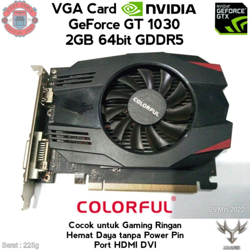 Jual VGA Card NVIDIA GeForce GT 1030 2GB 64bit GDDR5 Colorful • GPU Graphics Processing Unit ...