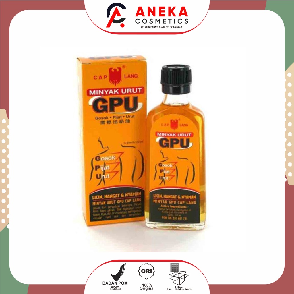 Jual MINYAK URUT GPU | Minyak Urut Untuk Semua Umur | Remaja | Dewasa ...