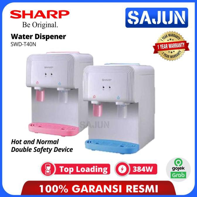 Jual SHARP Water Dispenser Portable SWD-T40N BL/PK - Biru Muda | Shopee ...