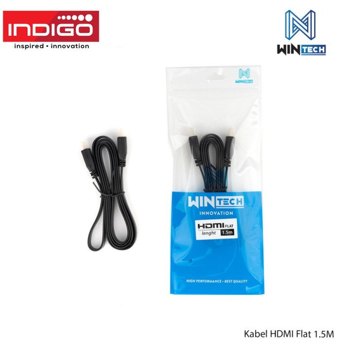 Jual KABEL HDMI FLAT 1.5M / Kabel Hdmi To Hdmi 1,5m Flat | Shopee Indonesia
