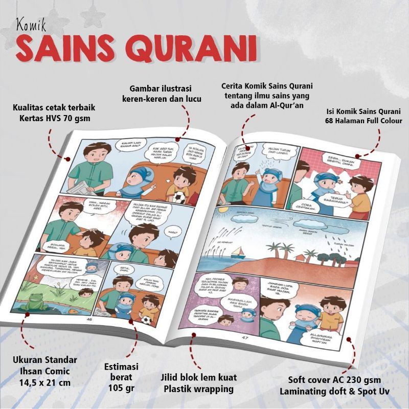 Jual KOMIK ANAK MUSLIM/KOMIK SAINS QURANI / KOMIK SAINS UNTUK ANAK ...