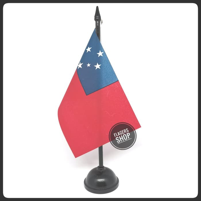 Jual Bendera Meja Samoa + Tiang Kayu | Shopee Indonesia