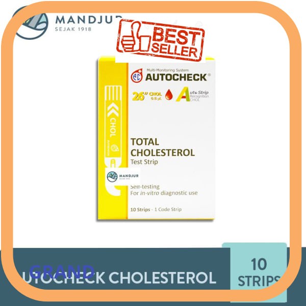 Jual Strip Autocheck Cholesterol Isi 10 Strip - Alat Strip Tes ...