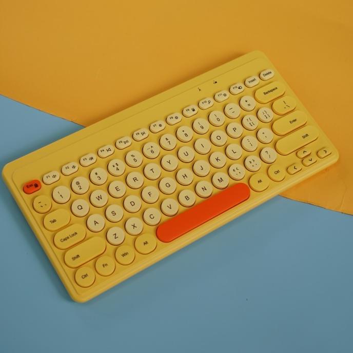 Jual Wireless Keyboard Yellow Portable Mini Dongle Windows Laptop ...