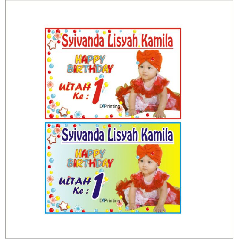 Jual Stiker ultah anti air UK 6 x 12 Minor 30pcs | Shopee Indonesia