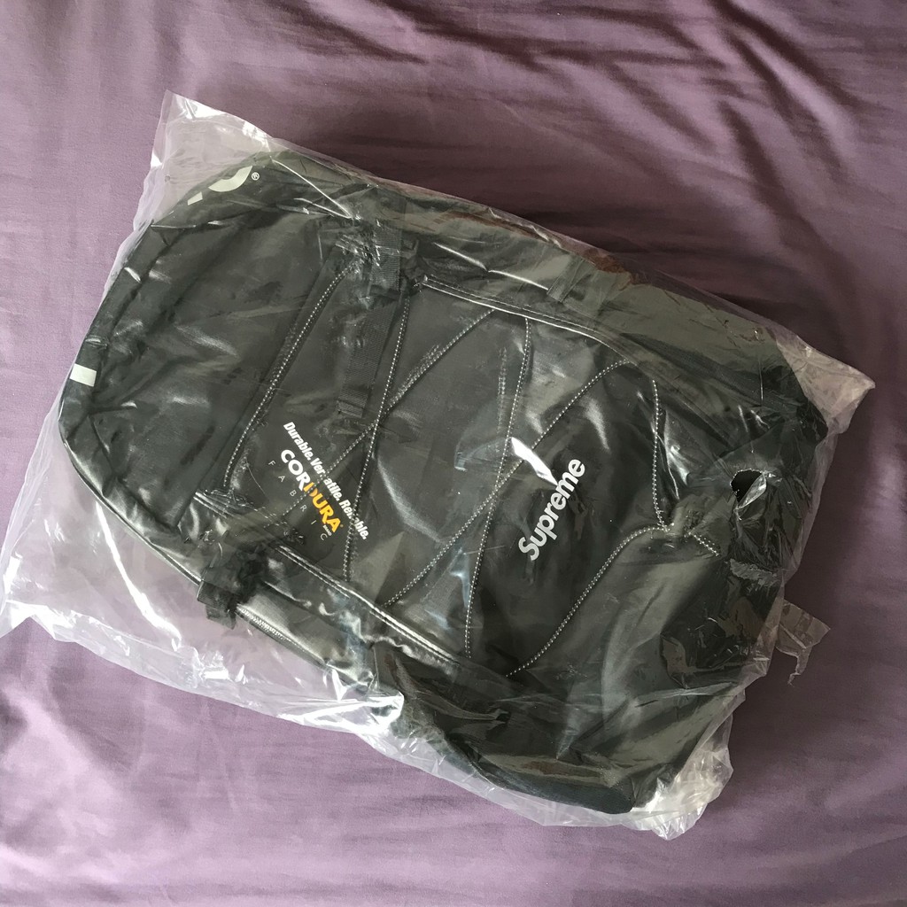 Jual Supreme FW17 Backpack - Black | Shopee Indonesia