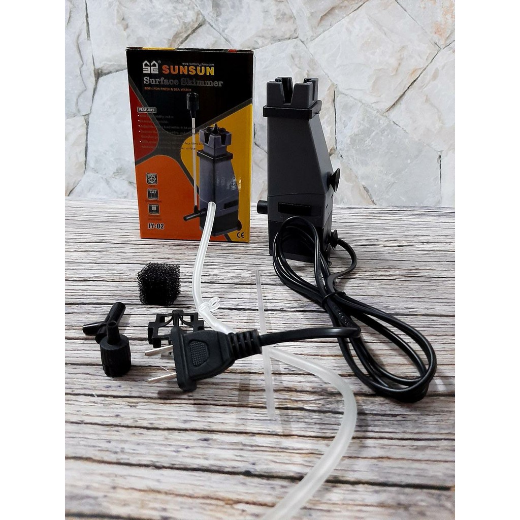 Jual SUNSUN JY-02 Surface Skimmer , Oil Silk Removal | Shopee Indonesia