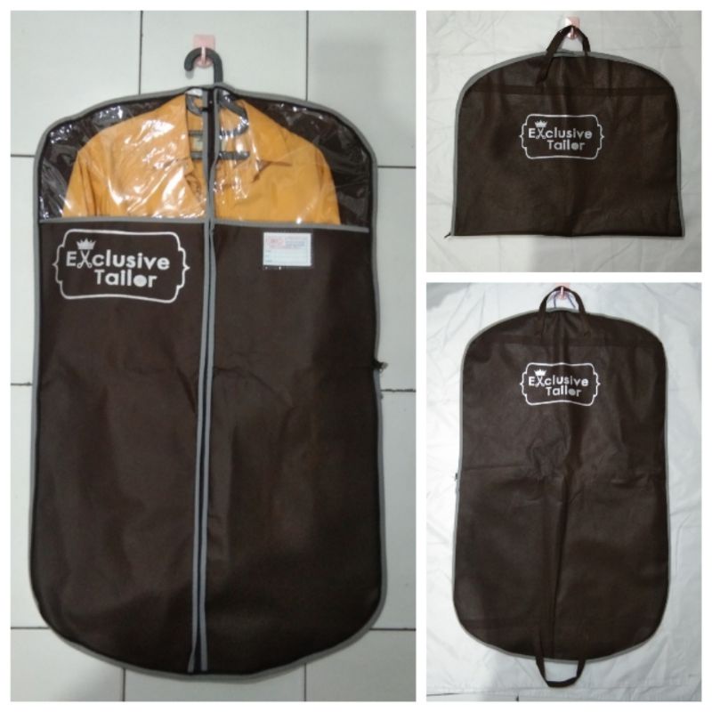 Jual Cover jas pria / sarung jas pria / suit cover / cover gantungan ...
