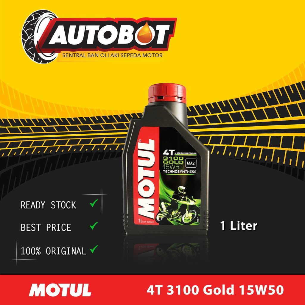 Jual MOTUL 3100 4T SAE 15W50 API SL Jaso MA2 1L | Shopee Indonesia