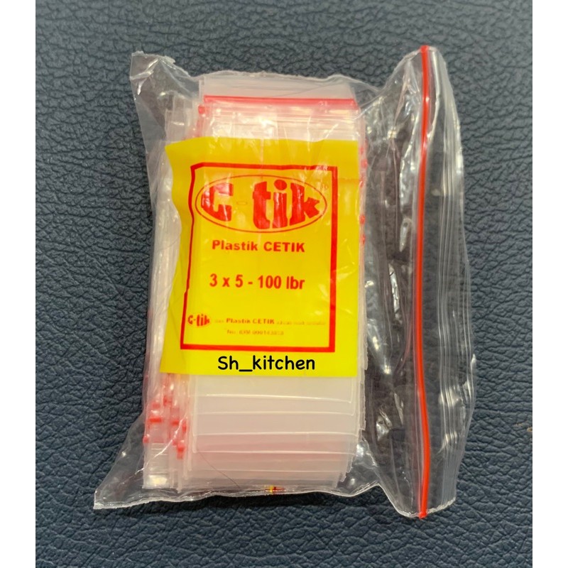 Jual Plastik Klip Ctik 3x5 4x6 5x8 6x10 Isi 100 Lembar Plastic Ziplock