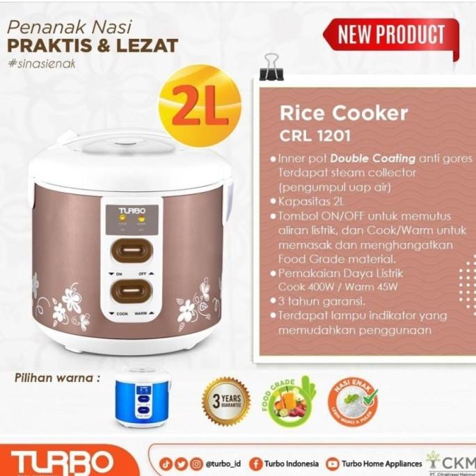 Jual Rice Cooker Turbo 2 Liter Magic Com Penanak Nasi 2L Crl 1201 ...