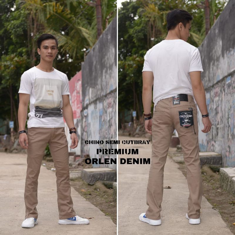 Jual Celana Panjang Pria Cutbray Chino Semi Cutbray Cowok Cowo Pria ...