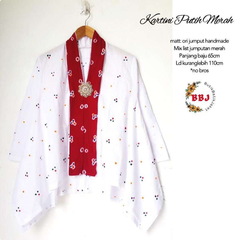 Jual CUSTOM SIZE JUMPUTAN HAND MADE BAJU KEBAYA / BLOUSE MERAH PUTIH ...