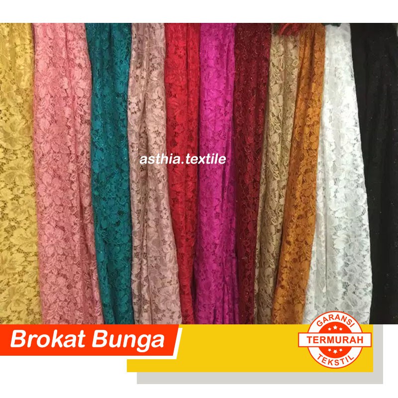 Jual DISKON - Kain Brokat Bunga Meteran Mewah / Harga Murah / Kualitas ...