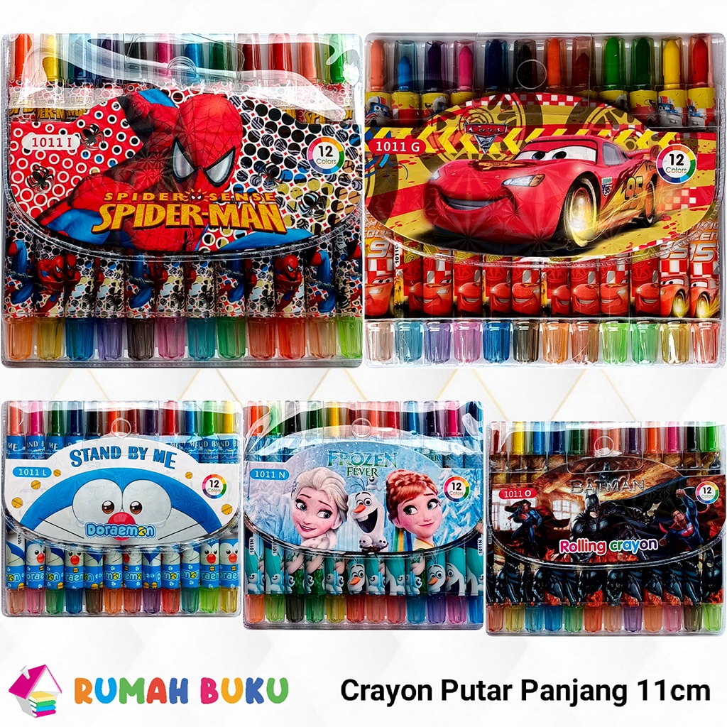 Jual Crayon putar pendek (12 warna) | Shopee Indonesia