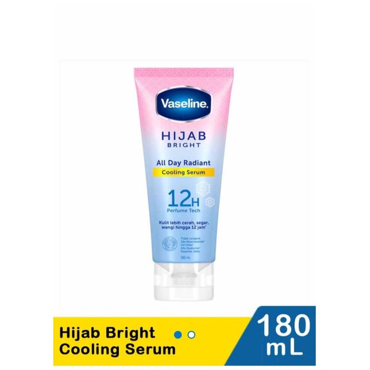 Jual Vaseline Hijab Bright All Day Radiant Cooling Serum 180Ml | Shopee ...