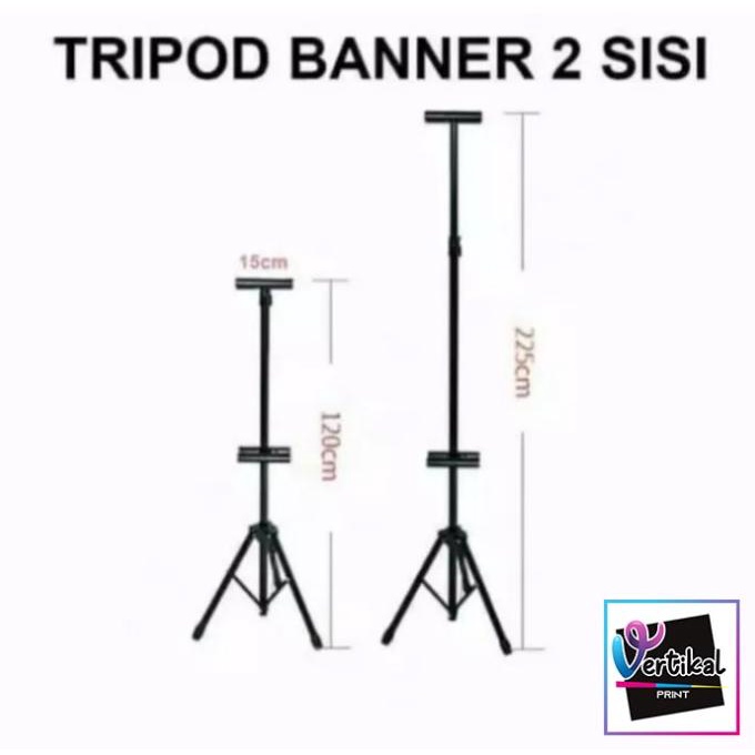 Jual Tripod Stand Banner Display / Tiang Iklan Untuk Banner/Poster 2 ...