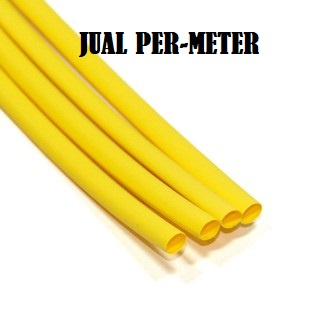 Jual Permeter Pembungkus Kabel 6 mm Kuning Heat Shrink Tube Isolasi ...