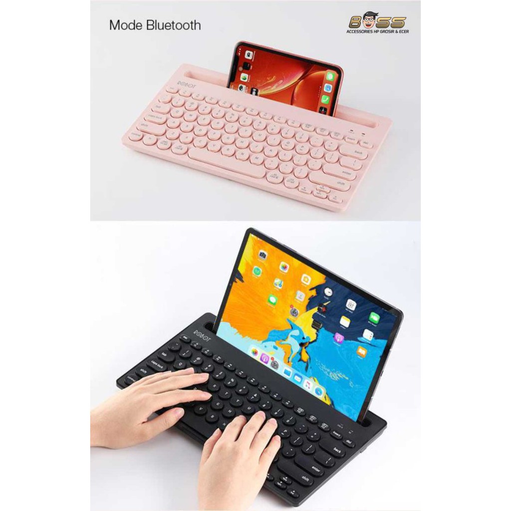 Jual ROBOT KB10 KEYBOARD WiRELESS & BLUETOOTH Android iPad PC Multi ...