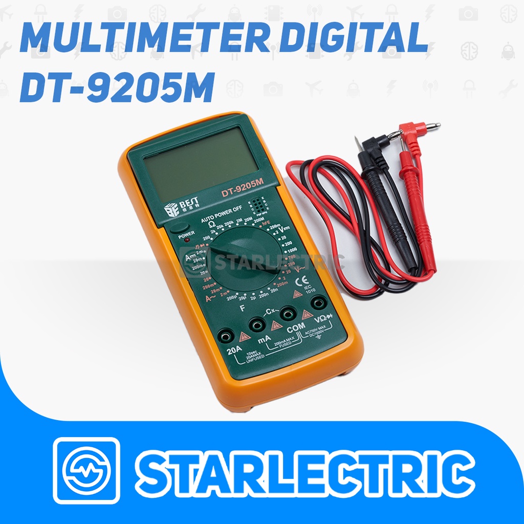 Jual Multimeter Digital DT-9205M DT9205M DT 9205 | Shopee Indonesia