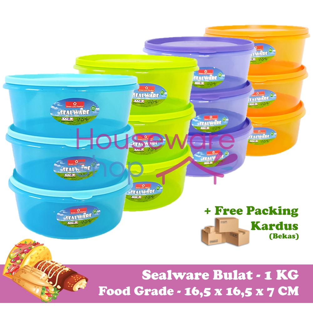 Jual 3 Pcs x Tempat Makan Bulat Serbaguna / Sealware Honey 1Kg - Food ...