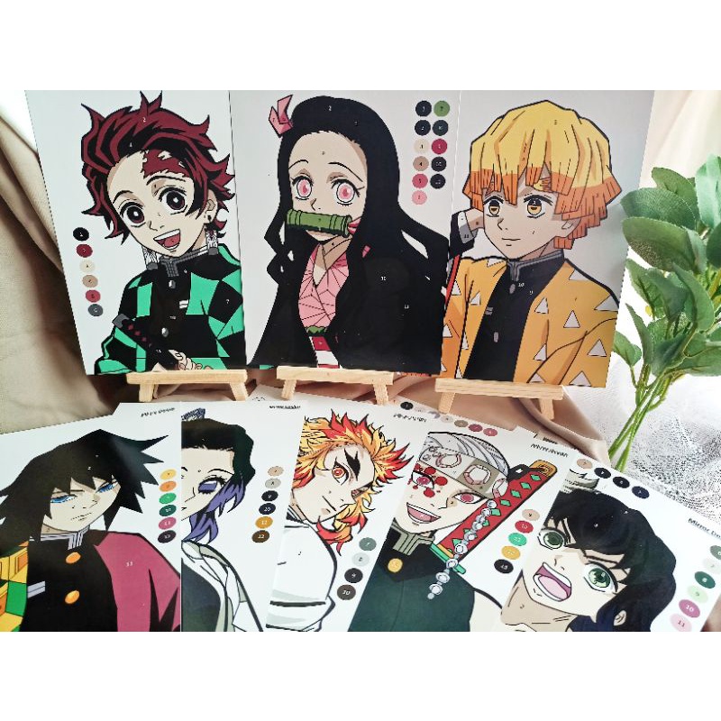 Jual (LAST STOCK) Kimetsu no Yaiba/Demon Slayer Glass Painting Kit DIY ...